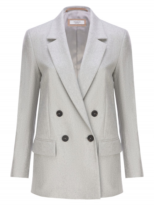 Жакет Peserico S01897 цвет светло серый купить с доставкой в Москве — Интернет магазин «Кашемир