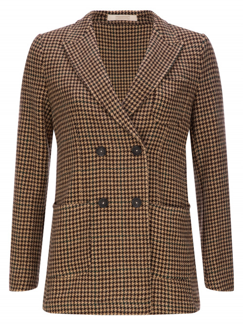 Жакет Massimo Alba India цвет бежево коричневый купить с доставкой в Москве — Интернет магазин