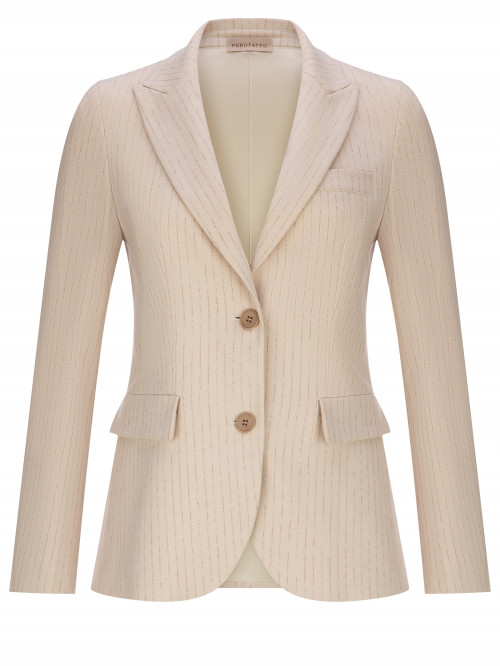 Жакет Purotatto 8036 цвет молочный купить с доставкой в Москве — Интернет магазин «Кашемир и Шёлк
