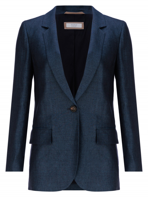 Жакет Easy Peserico M01439 цвет темно синий купить с доставкой в Москве — Интернет магазин