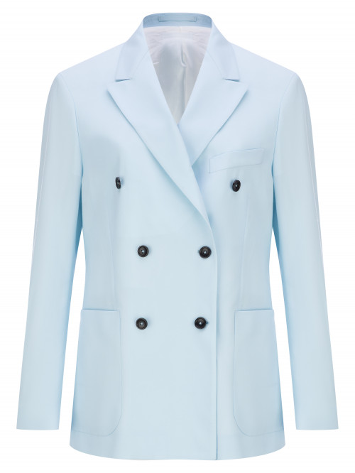 Жакет Seven Gauge Blz0003 цвет голубой купить с доставкой в Москве — Интернет магазин «Кашемир и